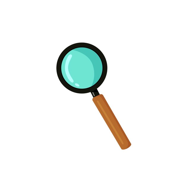 Magnifying Glass with Wooden Handle and Teal Lens | Jiffy Designs