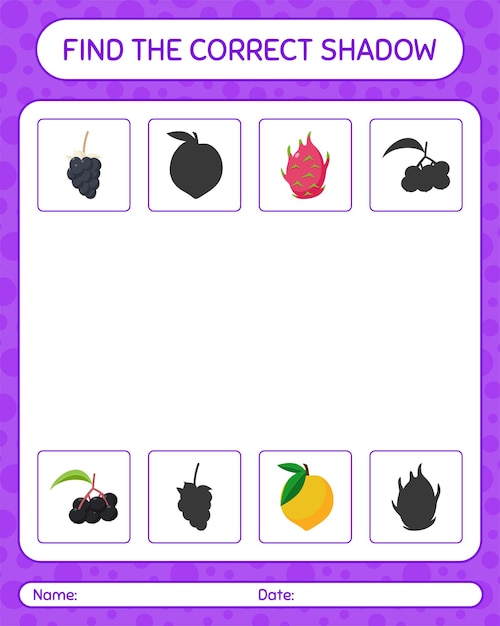 Matching Shadows: Vibrant Fruit Silhouettes | Jiffy Designs