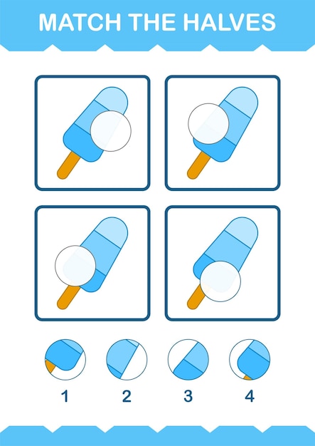 Matching Popsicle Halves in Playful Blue and Orange | Jiffy Designs