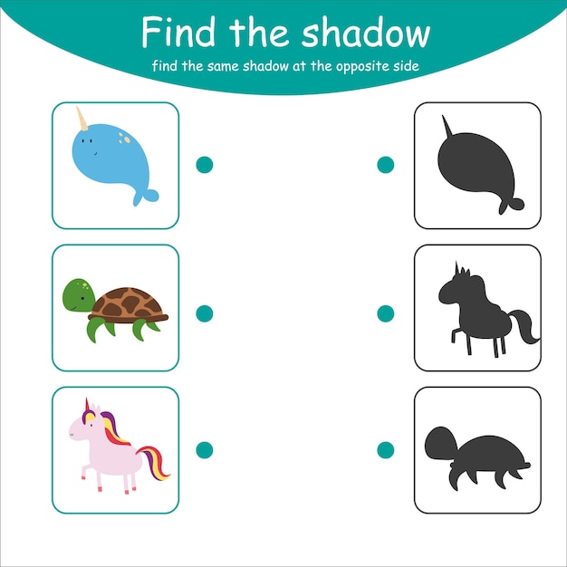 Discover the Hidden Shadows: A Fun Matching Game | Jiffy Designs