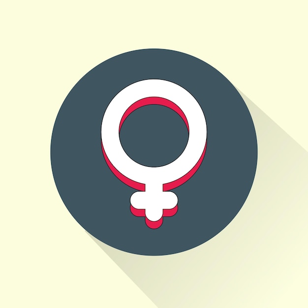 Powerful Feminine Symbol in Vibrant Minimalist Design | Jiffy Designs