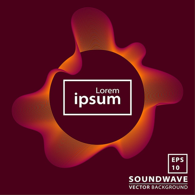 Abstract Vibrant Wave Background with Lorem Ipsum Text Box | Jiffy Designs