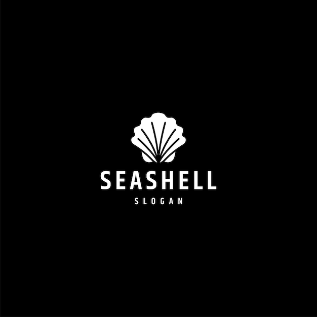 Elegant Seashell Emblem in Minimalist Design | Jiffy Designs