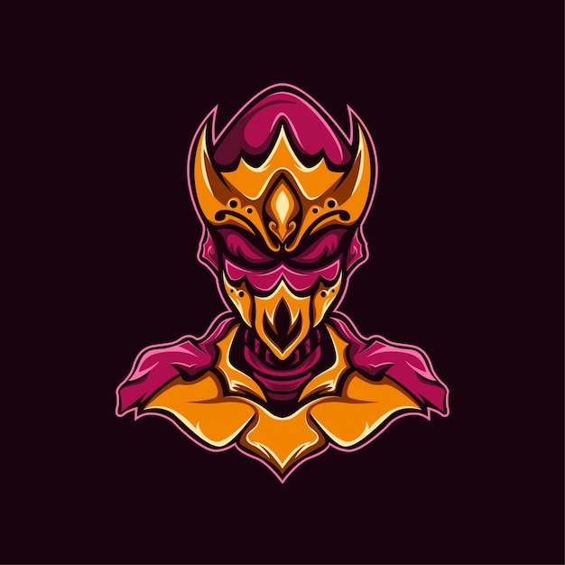 Fierce and Formidable Alien Warrior Emblem | Jiffy Designs