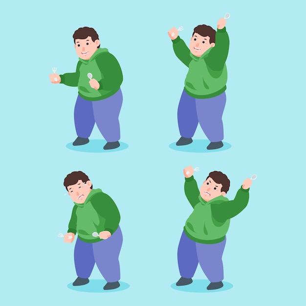 Vibrant Illustrated Characters in Various Playful Poses | Jiffy Designs