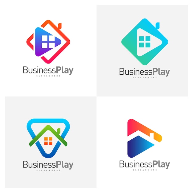 Diverse Collection of Vibrant Business Play Logos | Jiffy Designs