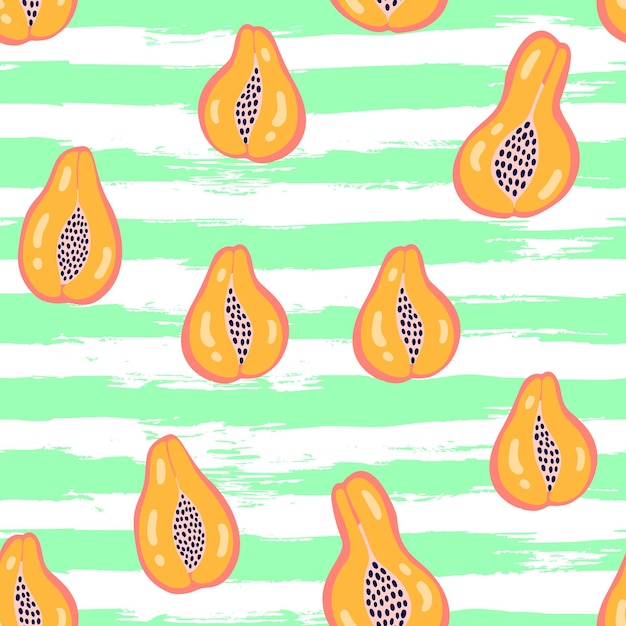 Vibrant Papaya Medley: A Playful Pattern for Versatile Designs | Jiffy ...