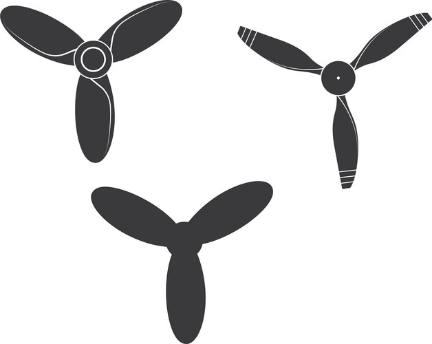 Aircraft Propeller, Aircraft Propeller Symbol, Aircraft Propeller ...