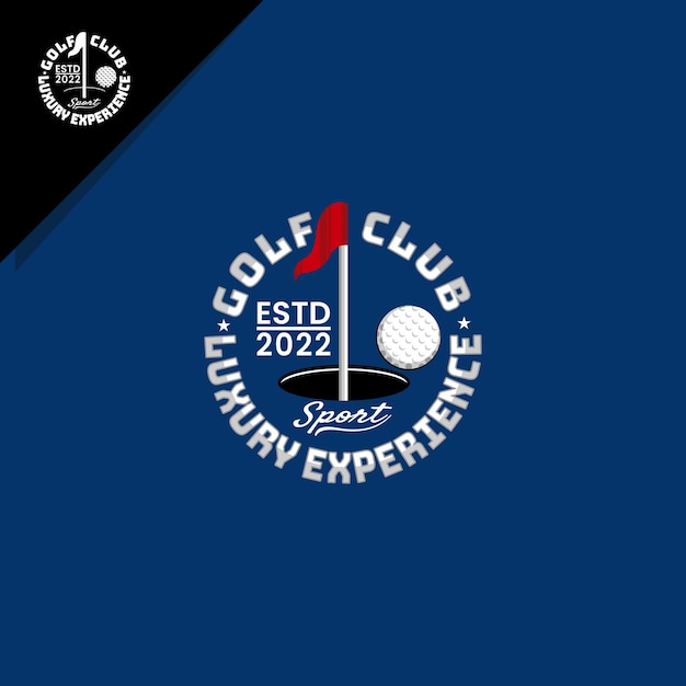 Vibrant Golf Club Emblem with Vintage Flair | Jiffy Designs