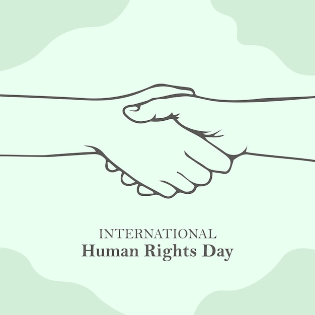 Handshake Symbolizing Unity and Equality on Human Rights Day | Jiffy ...