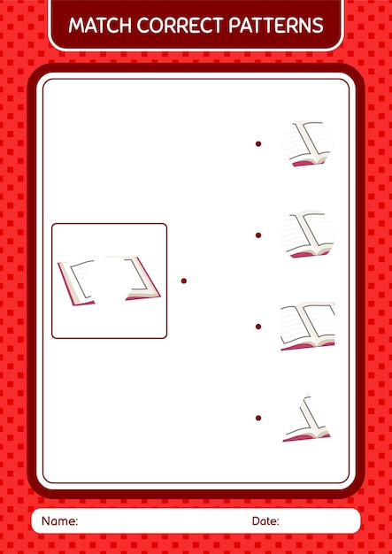 Matching Patterns of Stylized Books and Bookmarks | Jiffy Designs