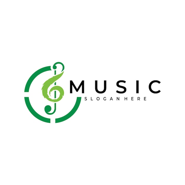 Vibrant Musical Treble Clef Logo with Organic Shapes | Jiffy Designs