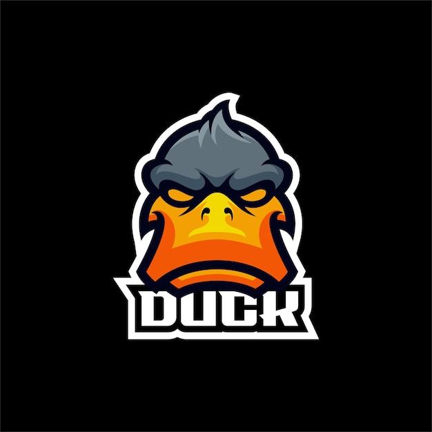Fierce Duck Mascot with Bold Typographic Logo | Jiffy Designs