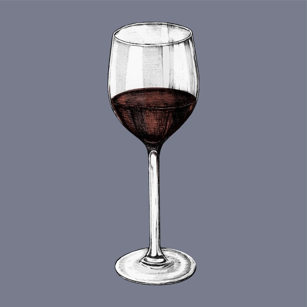 Elegant Glass of Rich, Robust Red Wine | Jiffy Designs
