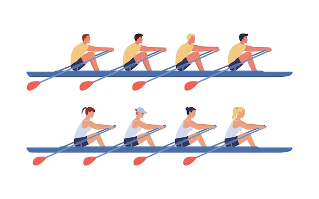 Synchronized Rowing Team Gliding Across the Water | Jiffy Designs