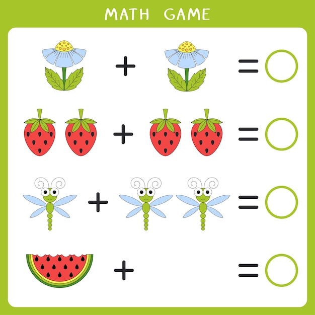 Charming Nature-Inspired Math Game for Young Learners | Jiffy Designs