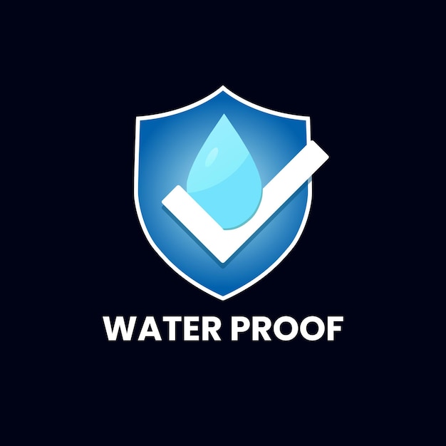 Sturdy Shield with Droplet Emblem Signifying Water Resistance | Jiffy ...