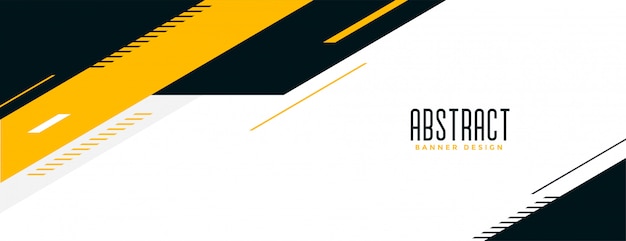 Striking Abstract Banner Design with Bold Geometric Shapes | Jiffy Designs