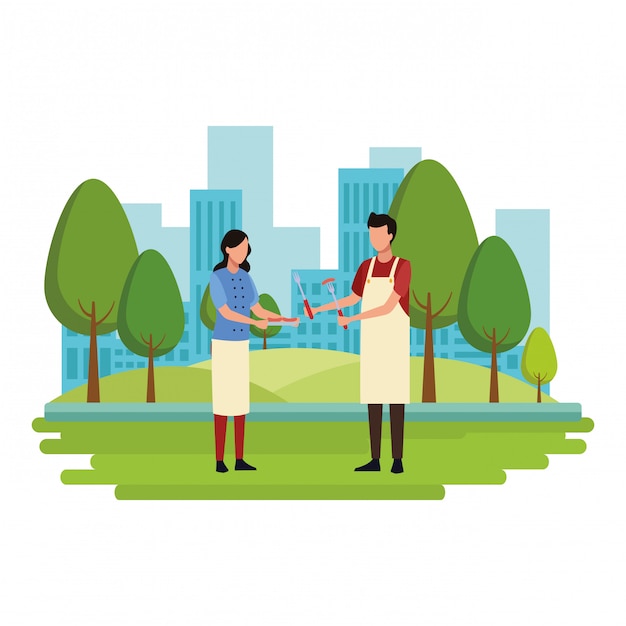 Friendly Handshake in Urban Park Landscape | Jiffy Designs