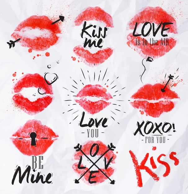 Passionate Expressions: Vibrant Lips, Love, and Affection | Jiffy Designs