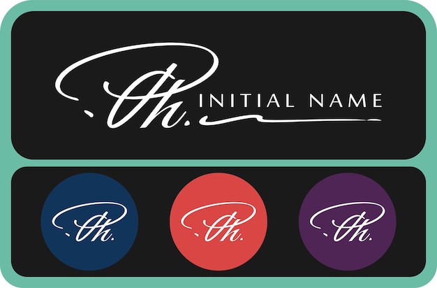 Elegant Monogram Initials in Stylish Cursive Typography | Jiffy Designs