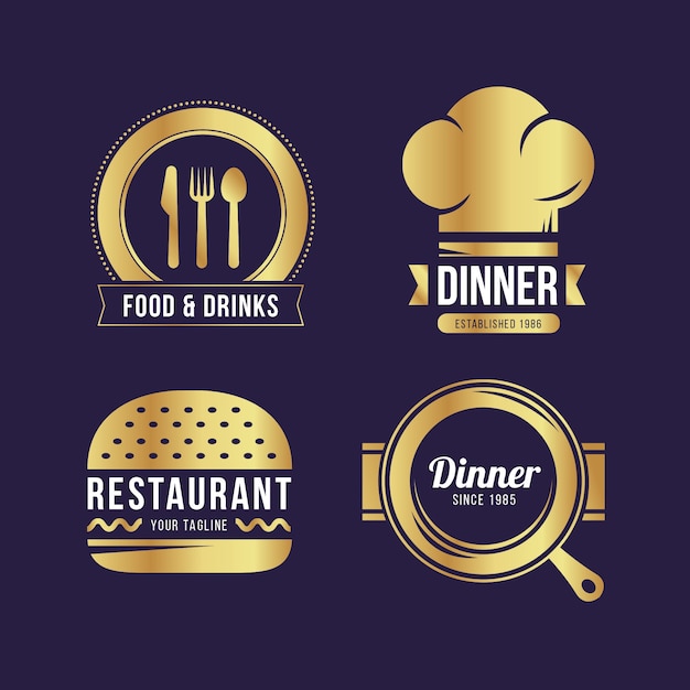 Elegant Dining Emblems: A Sophisticated Collection for Restaurants and ...