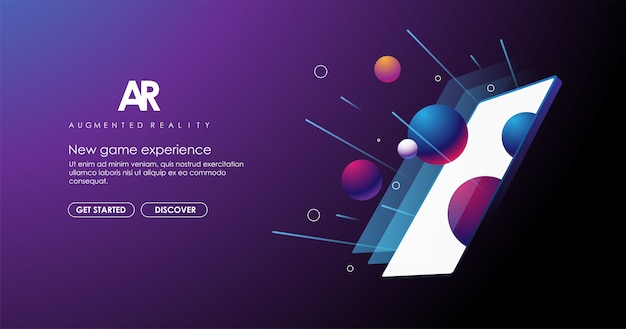 Futuristic AR Landscape with Vibrant Cosmic Spheres and Shapes | Jiffy ...