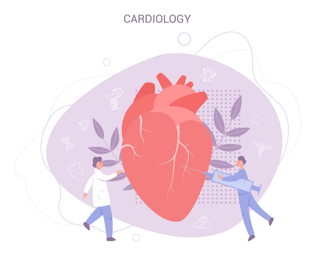 Vibrant Heart Illustration Highlighting Cardiology Expertise | Jiffy ...