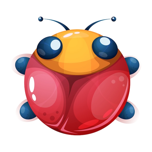 Vibrant Ladybug Illustration with Whimsical Design | Jiffy Designs