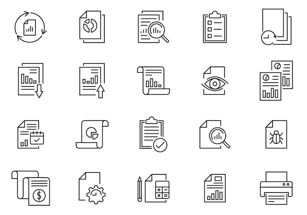 Comprehensive Data Analysis and Reporting Icons | Jiffy Designs