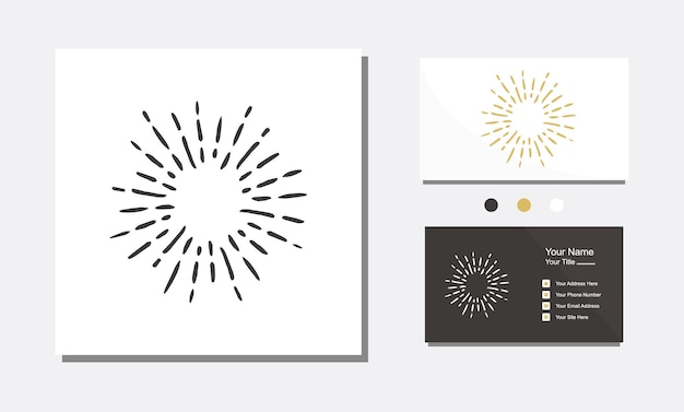 Elegant Radial Burst Design Template for Versatile Use | Jiffy Designs