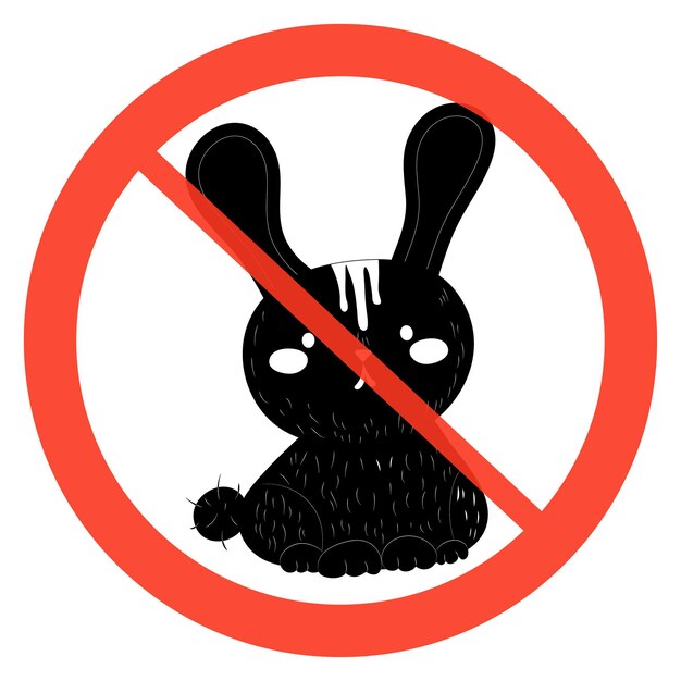 Forbidden Rabbit: A Cautionary Symbol of Danger Ahead | Jiffy Designs