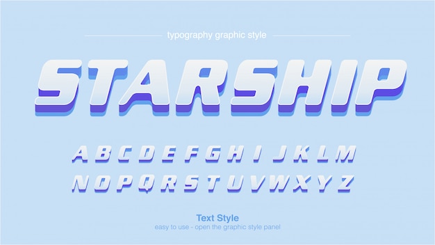 Cosmic Starship: Futuristic 3D Typography Design | Jiffy Designs