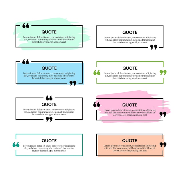 Colorful Quote Boxes with Inspiring Text Phrases | Jiffy Designs