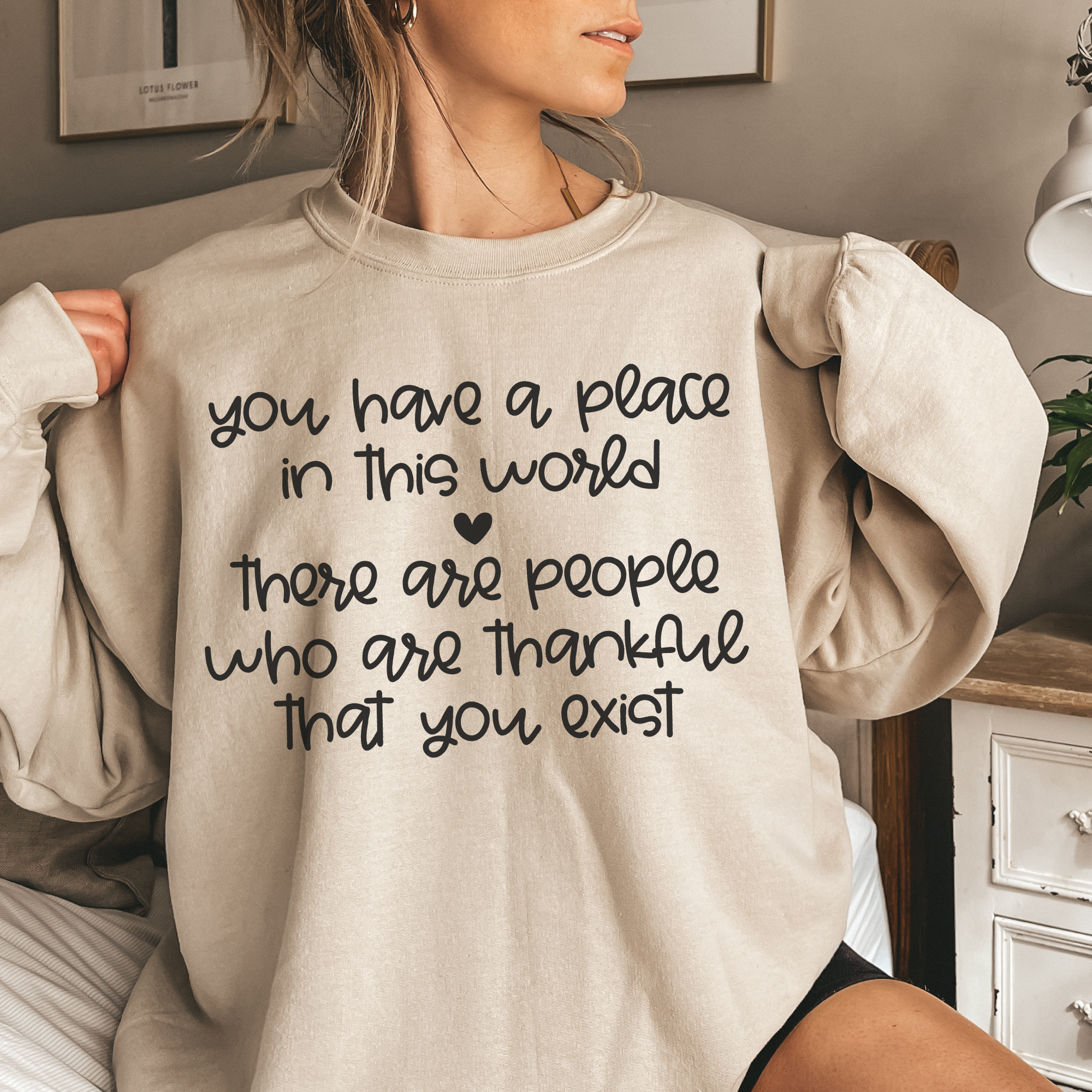 'You Have a Place in This World' Handwritten Inspirational Message with ...