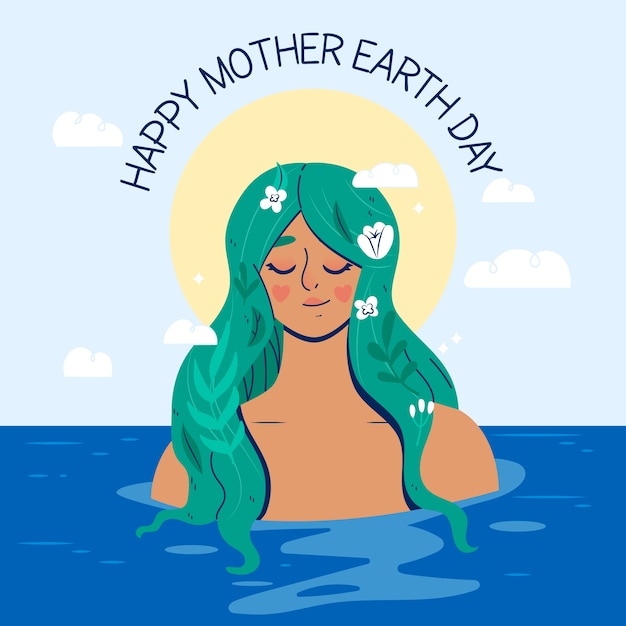 Serene Mermaid Celebrates Mother Earth Day | Jiffy Designs