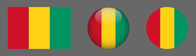 Vibrant Tricolor Flags of Guinea, West Africa | Jiffy Designs
