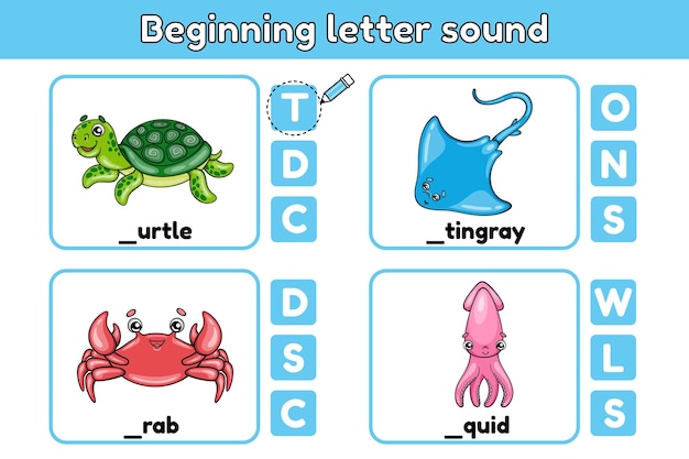 Engaging Beginning Letter Sound Images for Learning | Jiffy Designs