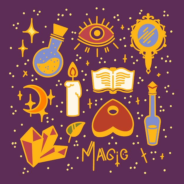 Enchanting Symbols of Mystical Wonder and Cosmic Delight | Jiffy Designs