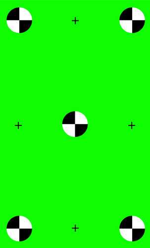 Green Screen With Tracking Motions Mark. Vector Illusration Eps 10 ...