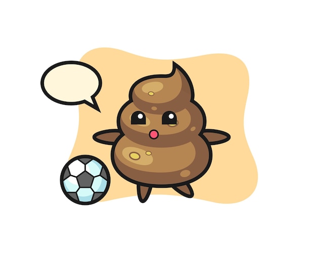 Adorable Poop Emoji Plays with Soccer Ball | Jiffy Designs