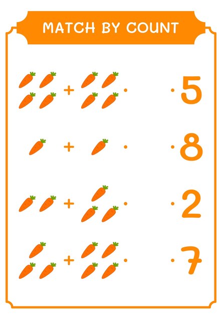 Vibrant Carrot Counting Activity for Kids | Jiffy Designs