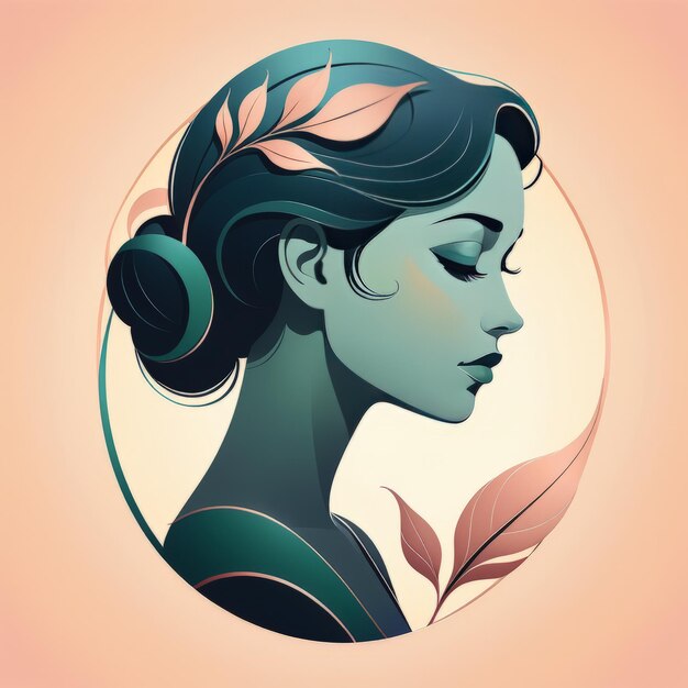 Serene Visage: A Captivating Artistic Portrait | Jiffy Designs