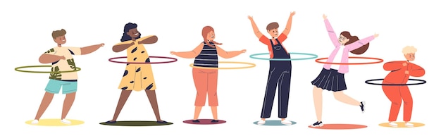 Vibrant Hula Hoop Dancers Showcasing Energetic Movements | Jiffy Designs