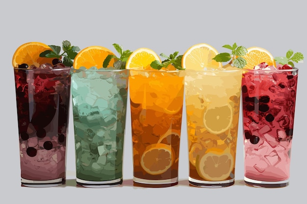 Vibrant Fruit-Infused Refreshments: A Delightful Display | Jiffy Designs