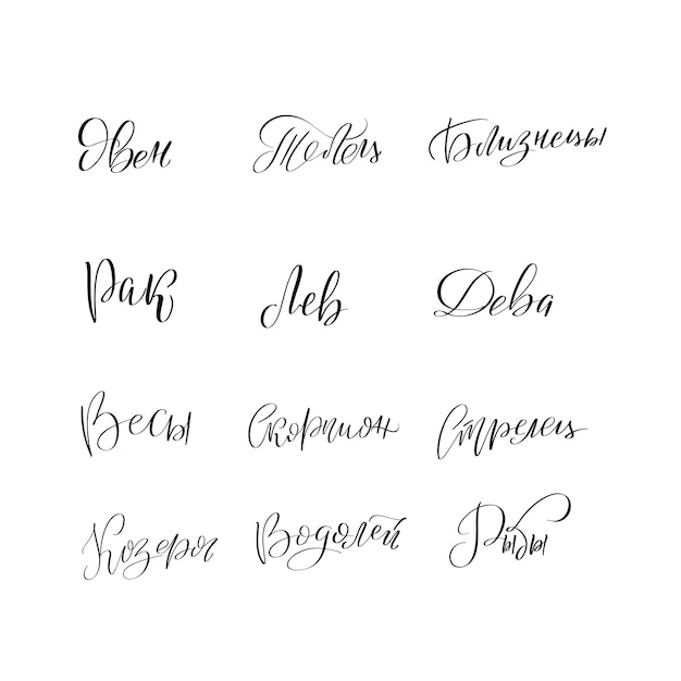 Elegant Calligraphic Russian Name Designs in Cursive Script | Jiffy Designs