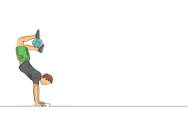 Vibrant Acrobatic Pose Captured in Minimalist Illustration | Jiffy Designs