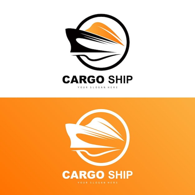 Sleek and Stylized Cargo Ship Icon for Logistics and Delivery | Jiffy ...