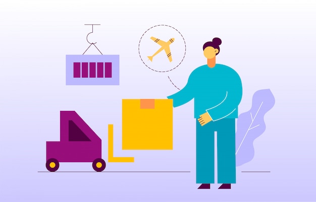 Stylized Illustration of Logistics and Shipping Process | Jiffy Designs