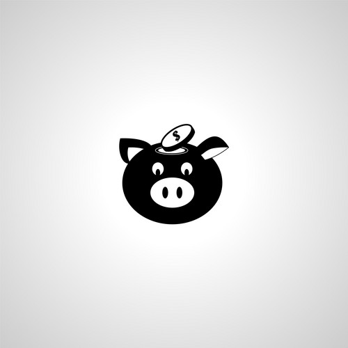 Piggy Bank Simple Vector Icon. Pig Icon | Jiffy Designs